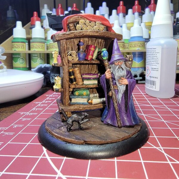 Bookshelf/library/desk/stool - Tabletop Terrain | Scatter Terrain ...
