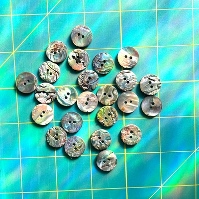 Dark Abalone Natural Shell Buttons Highest Quality Pearl Shell Buttons ...