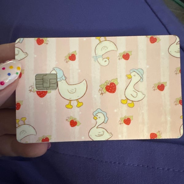 Credit Card Sticker Skin Decal for Debit Card, Coquette Cherry Sticker ...