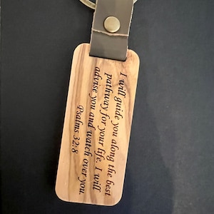 Custom Wooden Keychain for Him, Personalized Wood Keychain, Gifts for ...