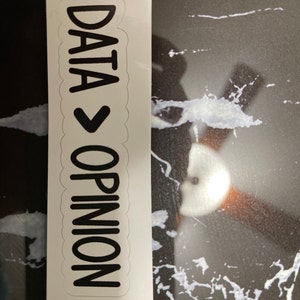 Data Over Opinion Stickers, Science Stickers for Laptop and Tumbler ...