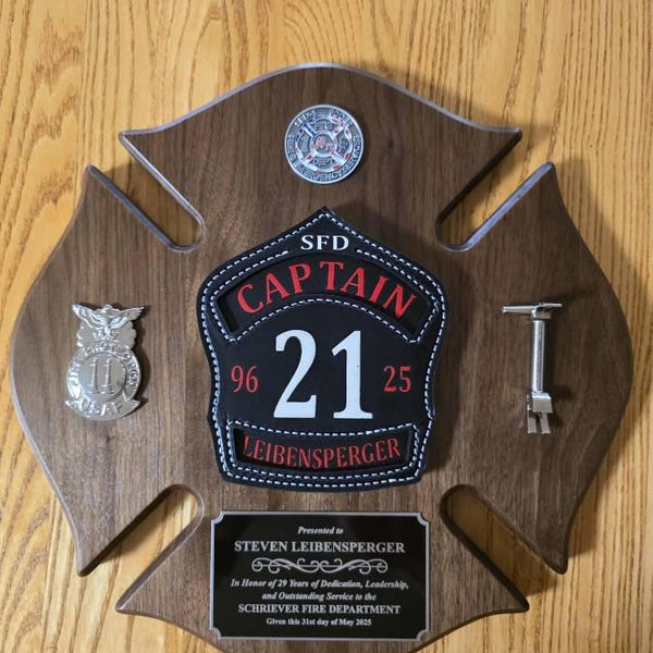 Custom Leather Fire Helmet Shield - Handcrafted Firefighter Helmet ...