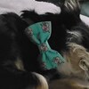 Denim Dog Bow - Etsy