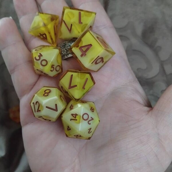 Dice Set Skull Sharp Edge, D&D Dice Set for Dungeons and Dragons D and ...