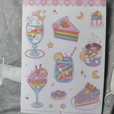 MEOWTER SPACE STICKERS Matte Vinyl Sticker Sheet 19 Cute Aesthetic ...