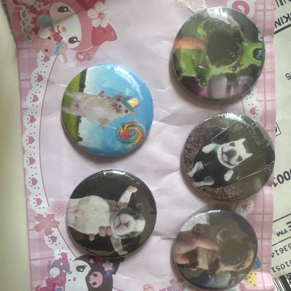 Pibble Dog Pins Pinback Buttons Bag Backpack Accessory Puppy Meme ...