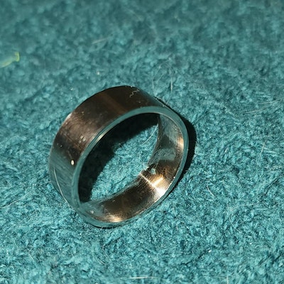 Classic Titanium Steel Ring, Basic Band, Size 5-13, Handcrafted ...