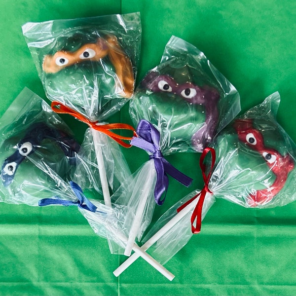 One Dozen Masked Turtle Lollipop Sucker Party Favors - Etsy