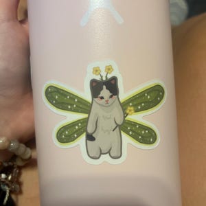 Fluffy Princess Cow Sticker / Matte Vinyl / Fairy Cow Sticker - Etsy