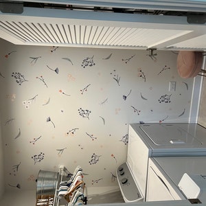 Watercolor Flower Greenery Wall Decals Nature Sticker Boho Nursery ...