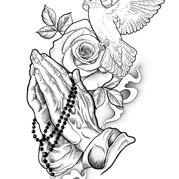 Procreate Tattoo Stump, Heavenly Tattoo Designs, Holy Tattoo Design ...