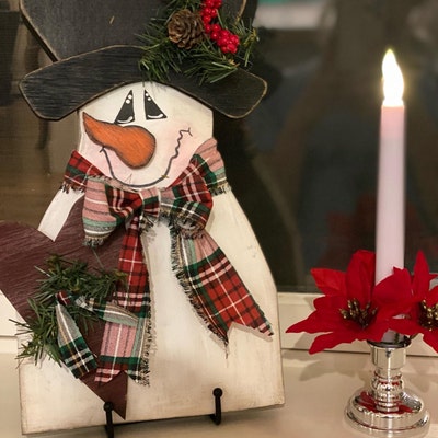 E-PATTERN Critter Sitter Collection Small Snowman W Heart/star 2 in 1 ...