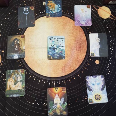 Tarot Cloth for Any Tarot Cards: Planets and Solar System - Etsy