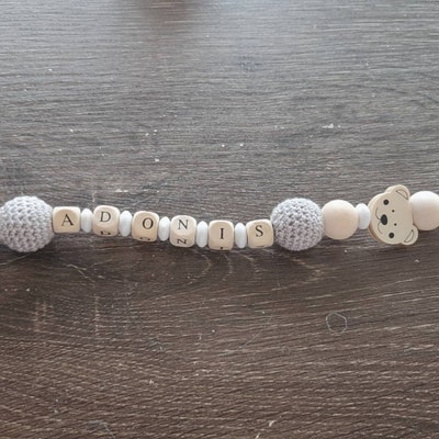 Beautiful Handmade Personalised Dummy Clip Wooden Dummy - Etsy