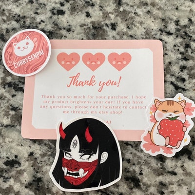 Demon Girls Sticker, Kuchisake, Oni Girl Sticker, Japanese Monsters ...