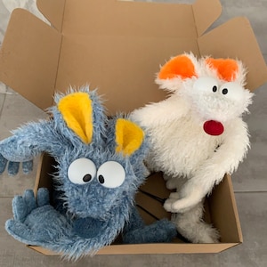 Red Monster Hand Puppet Muppet Style With Dreads - Etsy