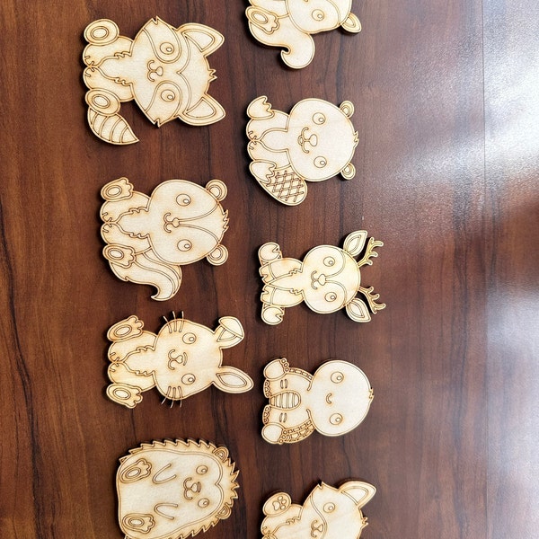 Woodland Animals Outline SVG Cut File Cricut Silhouette Forest Fox ...