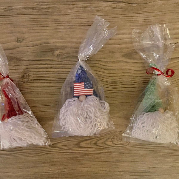 12 Patriotic Handknit Gnome - Etsy