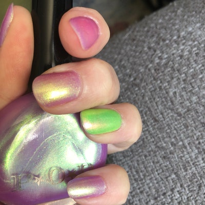 POP Polish rio Neon Mylar Oil Slick Violet Gold Green Aqua Multichrome ...