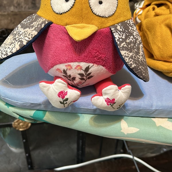 Scrappy Hoot Owl - Stuffed Animal Bird Sewing Pattern & Tutorial ...