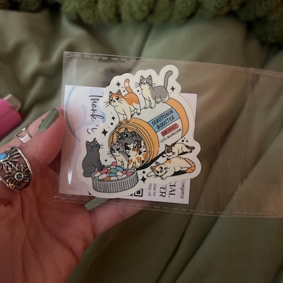 Antidepressant Cat Sticker, Funny Cat Sticker, Cat Mom Sticker, Cat ...