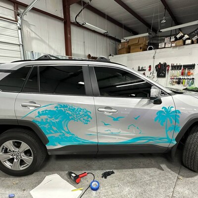 Wave / Beach Full Side Decal - Etsy