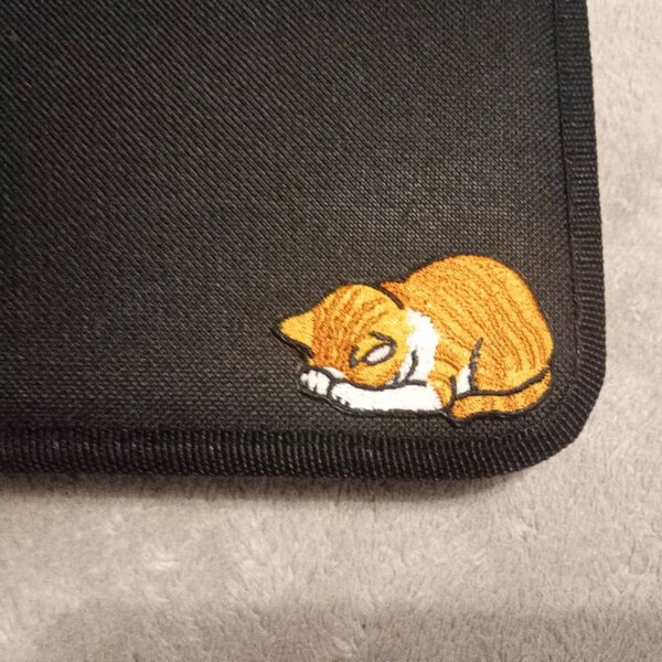 Sleeping Cat Patch, Choices of 6 Design, Embroidered Iron on Sewing on ...