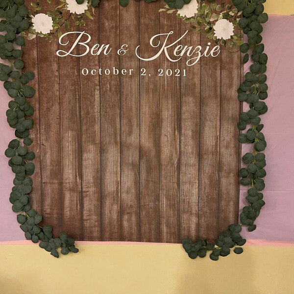 Rustic Wedding Decor, Wedding Backdrop for Reception, Photo Booth ...