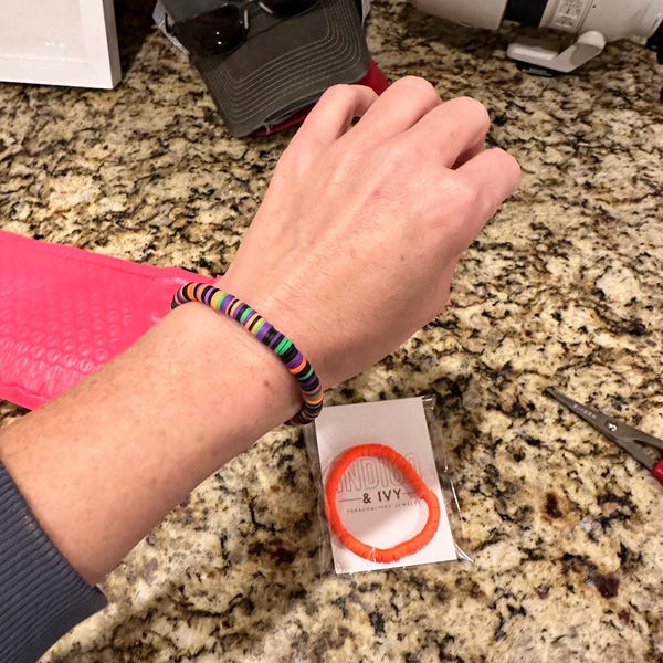 First Day of School Bracelet for Boys Mom and Son Matching Bracelet Set ...