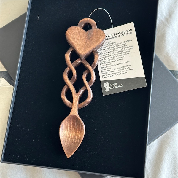 Gift of Fortune Welsh Love Spoon - Etsy UK