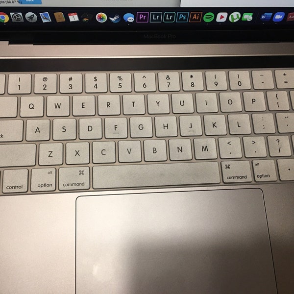Silver Keyboard Cover, Silicone Keyboard Cover MacBook Pro 13 Case ...