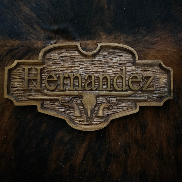 Personalized Western Family / Ranch / Farm Sign - Name Signs Carved ...
