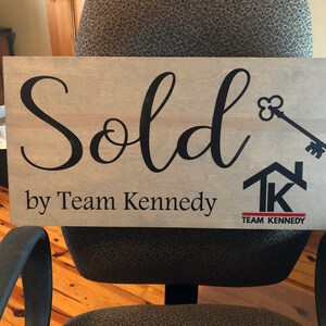 Personalized Real Estate Agent Sign, Custom Real Estate Sold Sign, Real ...