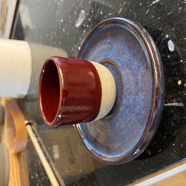 Handleless Mug Mold in Cylindrical Shape With Glaze Rim, Ceramic Slip ...