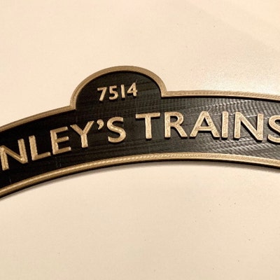 Personalised Train Nameplate Door Plaque Sign 3D Printed Choose Your ...