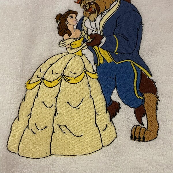 Belle and the Beast Embroidery Designs, Beauty and the Beast Embroidery ...