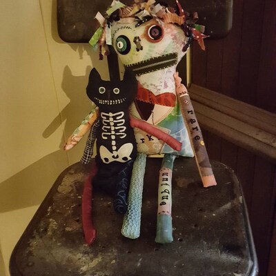 Frantic Francis Creepy Cute Zombie Art Doll Spooky Cloth Doll Monster ...