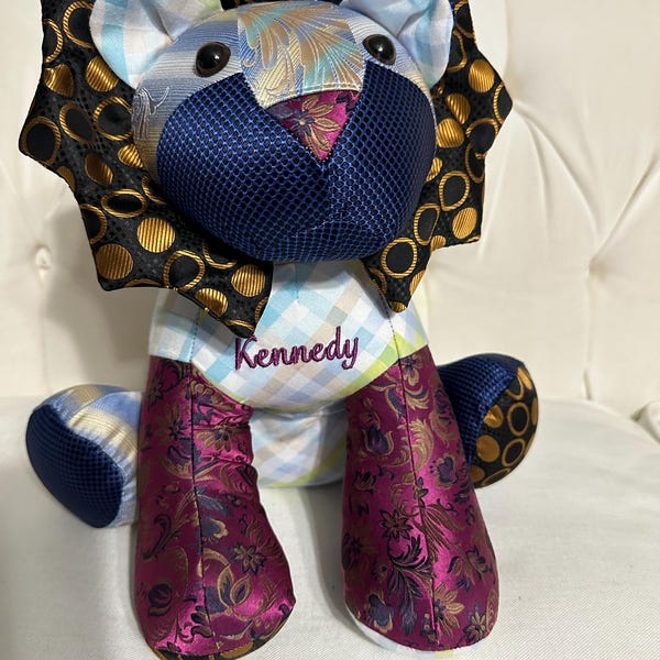 Personalized Keepsake Memory Soft Lion Toy,custom Teddy Bear ,keepsake ...