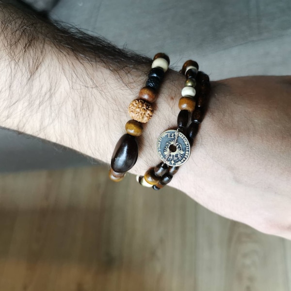 Sunset Gemstone Necklace for Men - Simple Summer Beach Necklace - Mens ...