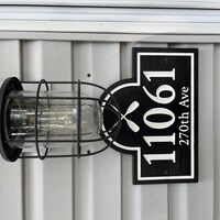 Hanging House Number Sign Driveway Address Sign Signpost - Etsy UK