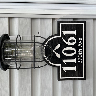 Hanging House Number Sign Driveway Address Sign Signpost - Etsy