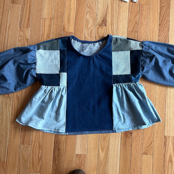 Collage Gather Top - PDF Sewing Pattern - Etsy