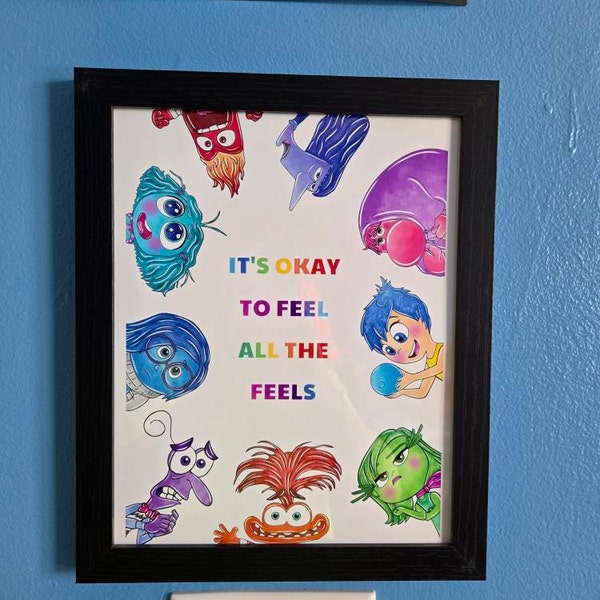 Inside Out 2 Characters, Nursery Room Printable Art Decor - Digital ...