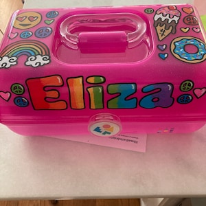 Camp Themed Caboodle Hand-painted Personalized Caboodle | Etsy