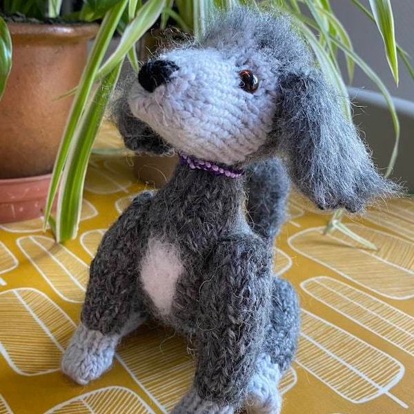 Poodle Puppy Knitting Pattern. Little Knitted Realistic Dog Step by ...
