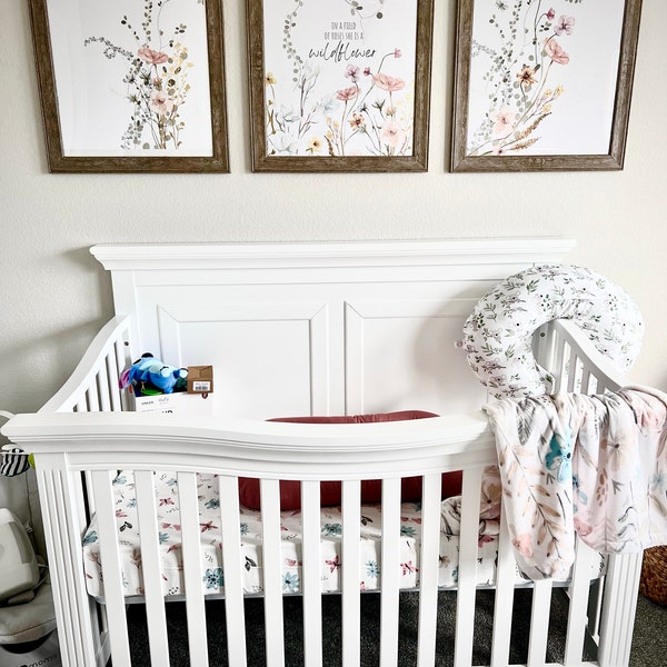 Set of 3 Floral Prints, Flower Line Art, Living Room Prints, Neutral ...