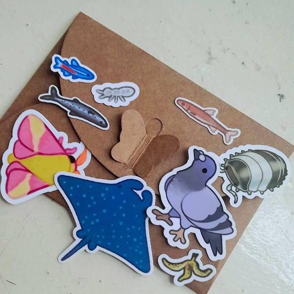 Tiny Fish Stickers!! - Etsy