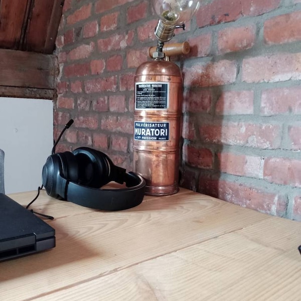 Italian Steampunk Upcycled Lamp - Etsy