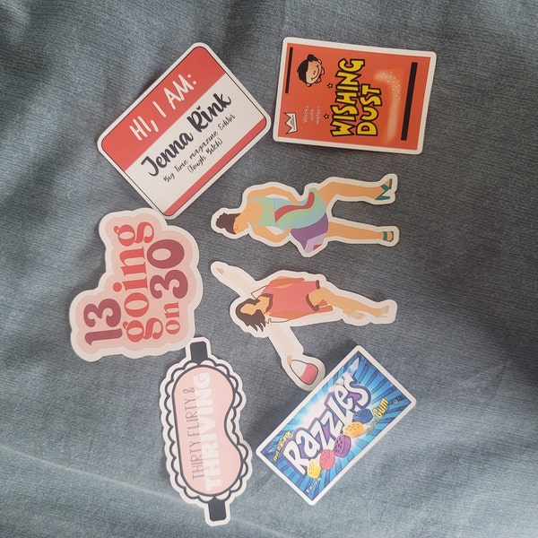 13 Going on 30 Sticker Set | Jenna Rink | Wishing Dust | Razzles ...