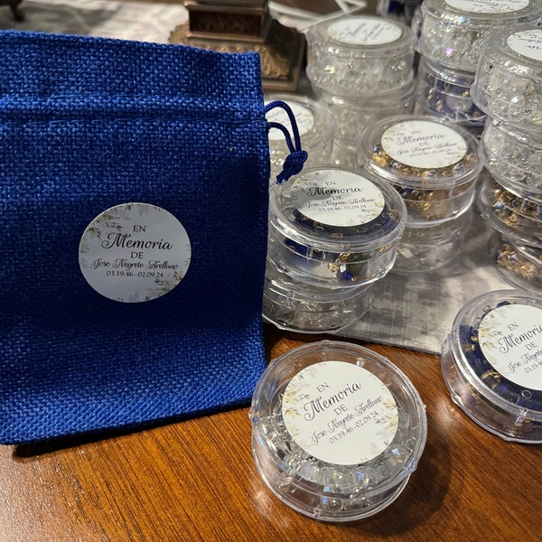 Funeral Stickers, Funeral Memorial Stickers, Personalized Memorial ...